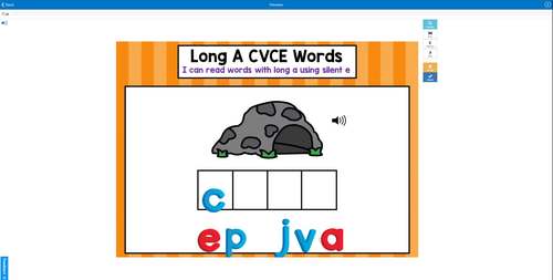 Long A Silent E CVCE Words Phonics Boom Cards Digital Task Cards