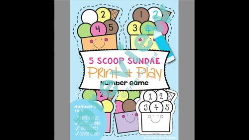 Writing Numbers to 5 Activity Cards and Math Craft by From the Pond