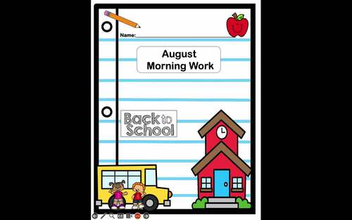 August Morning Work 2nd Grade by Mrs Simpsons Sweeties | TPT