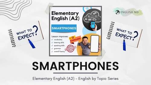 Smartphones - Smartphone Vocabulary - Elementary ESL for Adults & Teens ...