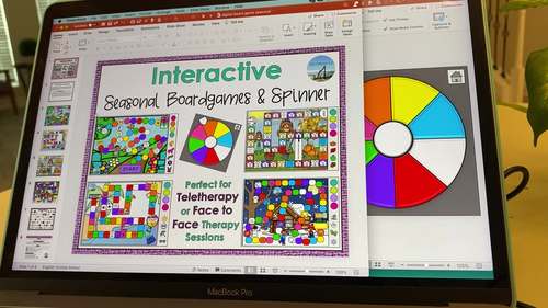 Interactive Seasonal Boargame & Spinner by THE FOREVER SLP | TPT