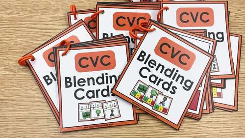 CVC Blending Cards 2,000 Included Cards Science of Reading Based SOR