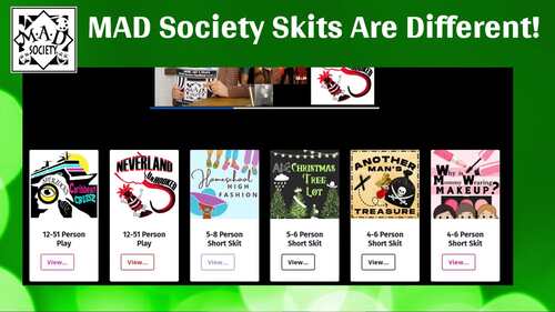 Skit Script - The Feathered Menace by Music Art & Drama MAD Society