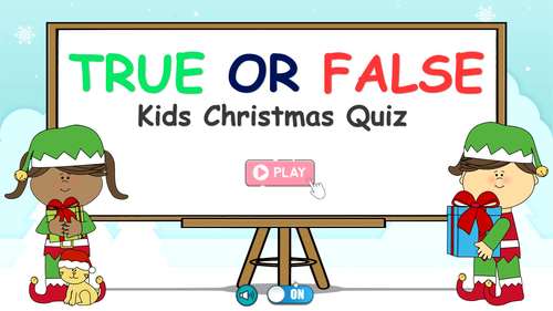 True or False Kids Christmas Quiz by PowerPoint games store | TPT