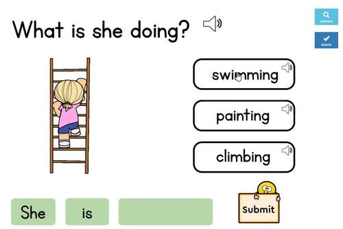 Action Verbs | Distance Learning by Give It a Look | TpT