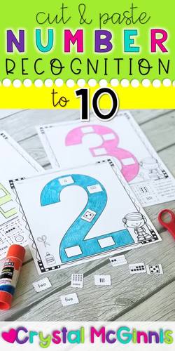 Number Recognition to 10 Printables | Number Sense Worksheets | Numbers ...