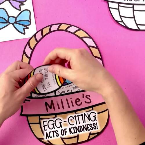 Egg-citing Acts of Kindness Easter Craft | Spring Bulletin Board and ...