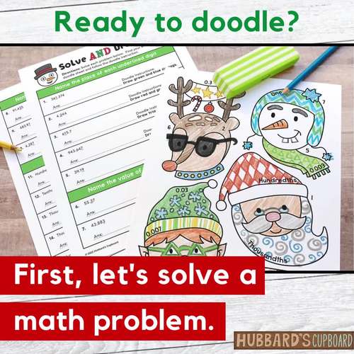 Comparing Order Rounding 5th Grade Decimal Place Value Christmas Math ...