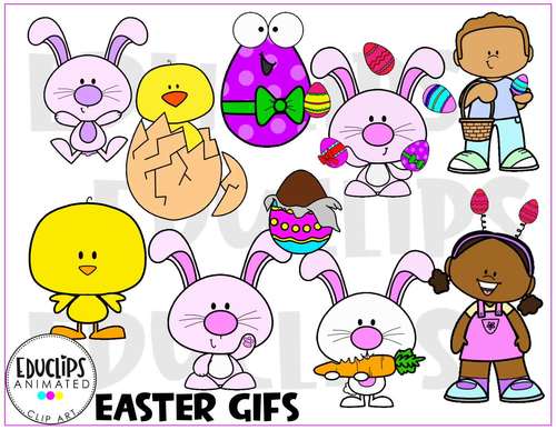 GIFs - Easter - Animated Images - {Educlips} by Educlips Clip Art