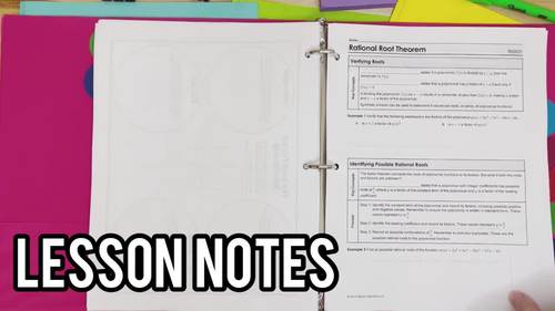 Rational Root Theorem Lesson by Math Beach Solutions | TPT