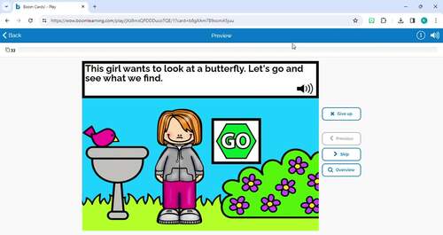 Help the Girl Find the Butterfly by Creative Speech Language Resources