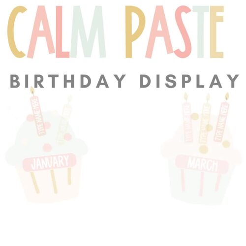 Pastel Birthday Bulletin Board | Editable | *NEW | TPT
