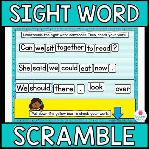 1st Grade Sentence Writing | Sight Word Practice | Literacy Center