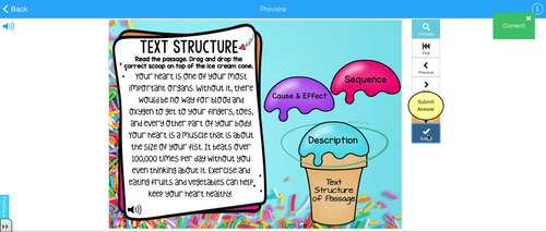Nonfiction Text Structure Digital Boom Cards by Red Specs | TPT