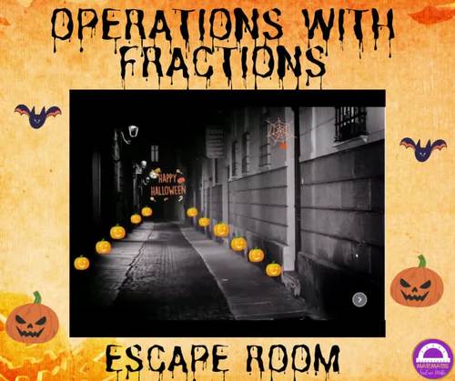 Halloween Math Operations with Fractions Activity No Prep Digital ...