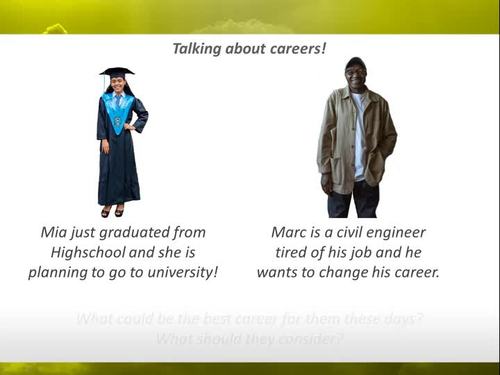 Choosing a Career: Complete Communicative ESL Lesson for Mid-level (B1 ...