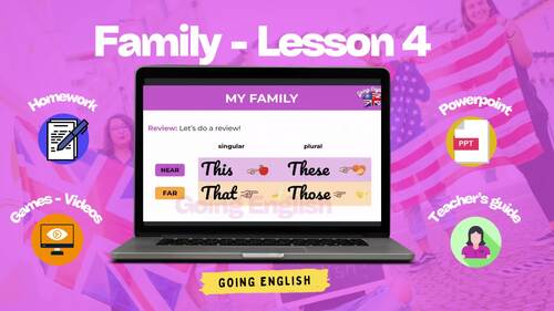 My Family - PowerPoint Lesson 4: Demostrative (4/9) by Going Languages