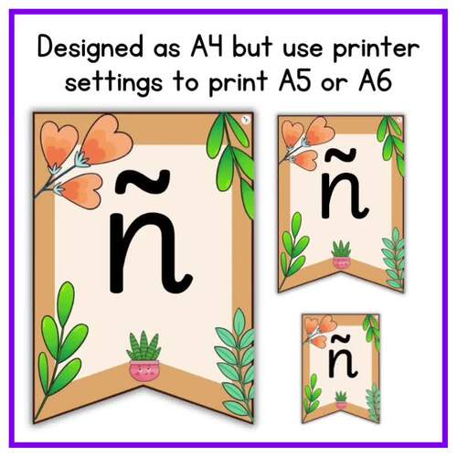 Spanish Bunting Plant Classroom Decor Theme Kindergarten to 5th Grade