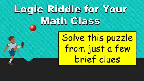 Fun Word Puzzle - Logic Riddle - Video for your Class (worksheet included)
