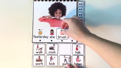 Grammar Interactive Books: Plurals, Verb Tenses, and more + BOOM Cards