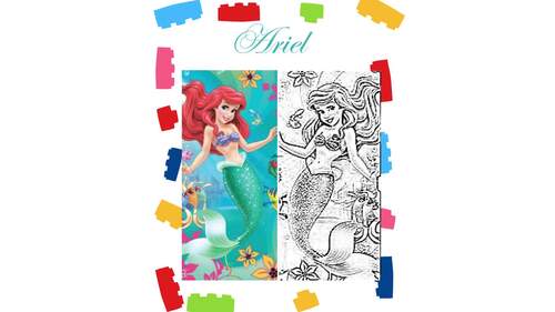 Top Disney princesses coloring book by Unlock your Brain | TPT