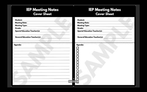 Customizable IEP Meeting Notes by Behavior on Track | TPT