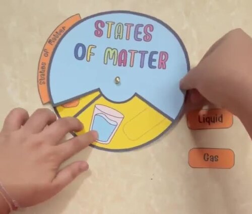 States Of Matter Wheel Craft Templates Hands-On Science Activity by ...