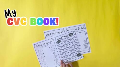 Short Vowel Booklet | Phonics Activities for Kindergarten and First ...