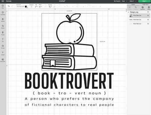 Booktrovert Book Lover SVG by BlackSnowShopTH | TPT
