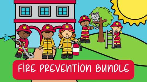 Fire Safety Bundle PreK Kindergarten First Second TK Fire Prevention ...