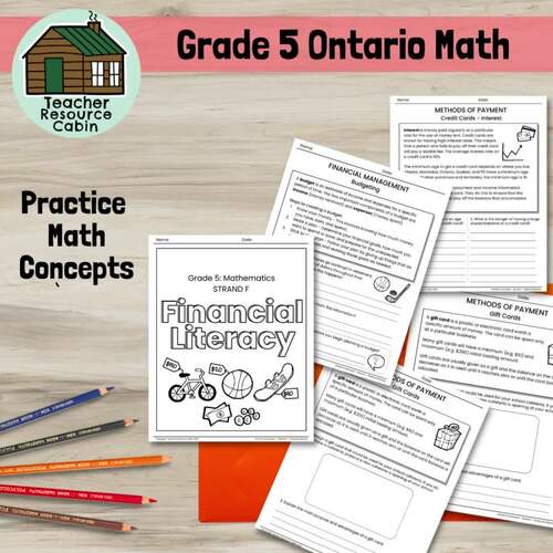 Grade 5 Ontario Math Workbook Bundle by Teacher Resource Cabin | TPT