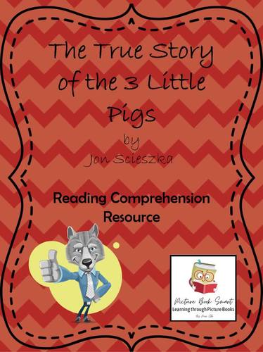 The True Story of the 3 Little Pigs Reading Comprehension Resource