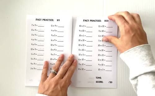 Multiplication Table Speed Drills by Teacher Tales of Miss Smith