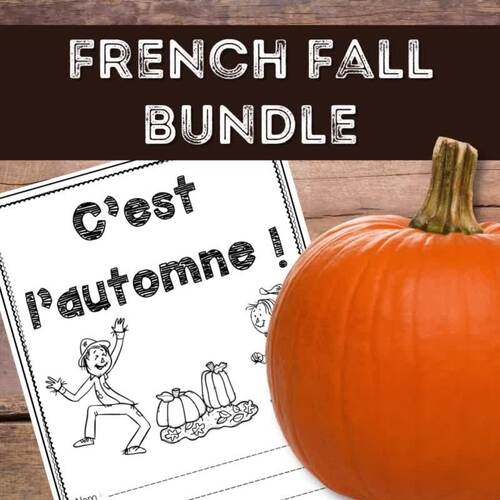 French fall speaking & writing bundle for core & immersion ACTIVITÉS D ...