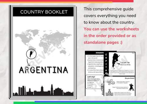 Argentina Country Study Booklet - Culture and Geography Activities ...