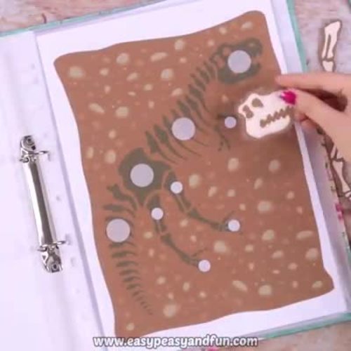 Dinosaur Busy Book | Quiet Book - Interactive Activity Book | Busy Binder