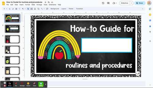 Routines and Procedures for Google Slides for back to school! by ...