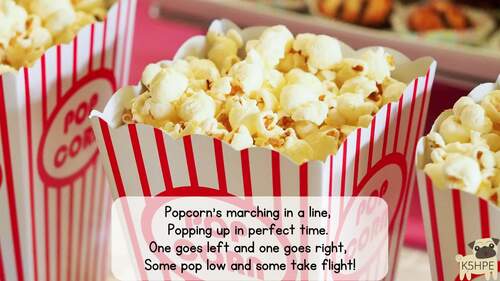 Music: Popcorn Parade Song, Classroom Songs with Lyrics for Sing-along