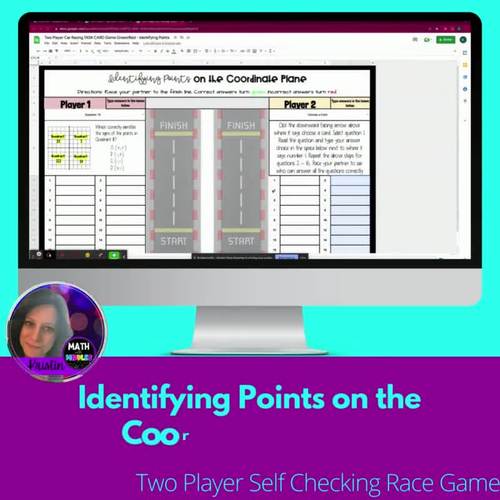 Identifying Points on the Coordinate Plane - Self Check Race Game