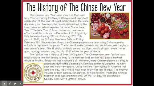 Digital Chinese New Year Activities 2021 | Google Slides | Year of the Ox