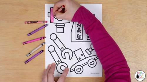 Build a Valentines Day Robot Craft, Template, No Prep February Writing ...