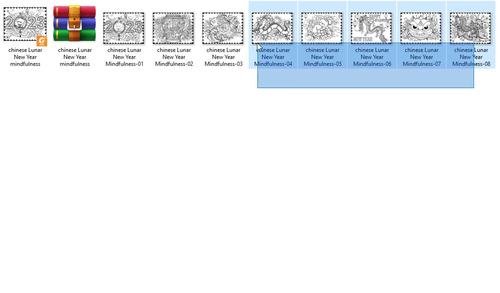 Chinese Lunar New Year Mindfulness Coloring Activity ,Mindfulness ...