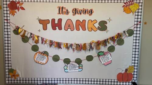 It's Giving Thanks Bulletin Board Thanksgiving/Fall I'm Thankful For ...