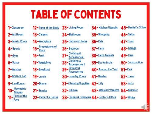 ESL - Name Nine - BUNDLE - Vocabulary for ESL English Learners - with ...