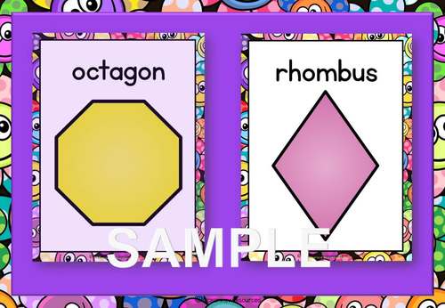 SHAPES POSTERS I 2D, 3D and Nets of Shapes l Classroom Decor I SMILEY ...