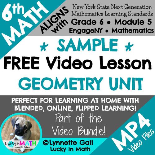 6th Geometry (Area of Triangles) Video Lesson Remote/Flipped/Distance ...