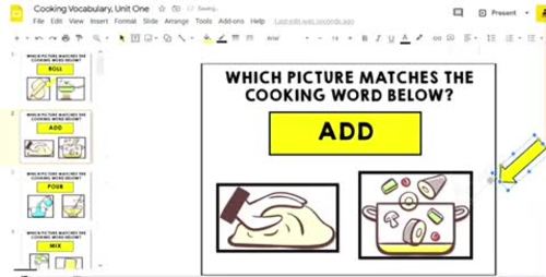 Life Skills - Cooking Vocabulary - GOOGLE - Recipe - Food Prep | TPT