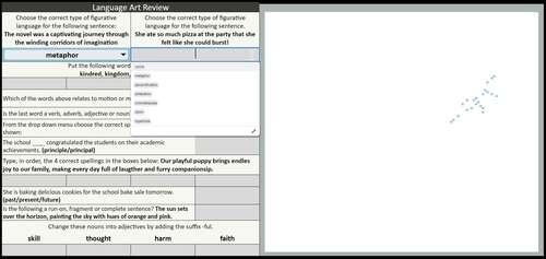 NO PREP - Spiral Language Art Review for 4th/5th Grades - Wizard