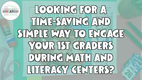 October First Grade Math and Literacy Centers | No Holidays | Hands-On