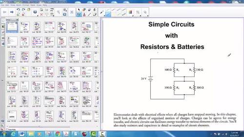 AP PHYSICS C-BATTERIES, RESISTORS & CIRCUITS - NOTES & SOLVED EXAMPLES
